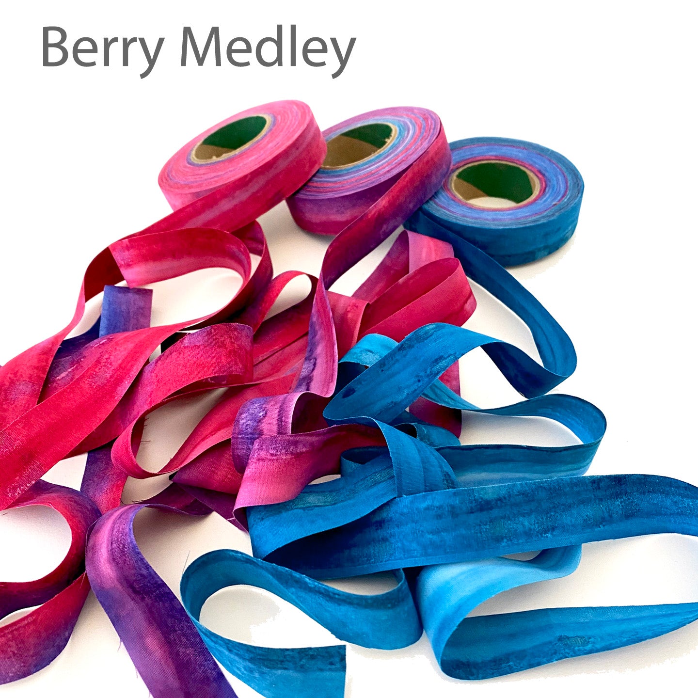 ColorPlay Collection - 3/4"w Hand-Dyed Cotton Fabric Strips - Color Crazy