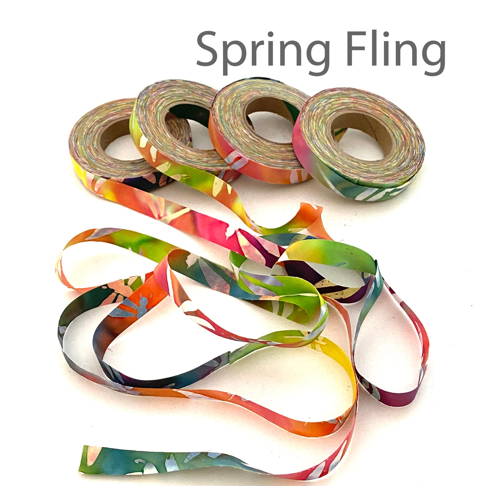 Hand-Dyed Cotton Fabric Strips, 1/2" - Color Crazy